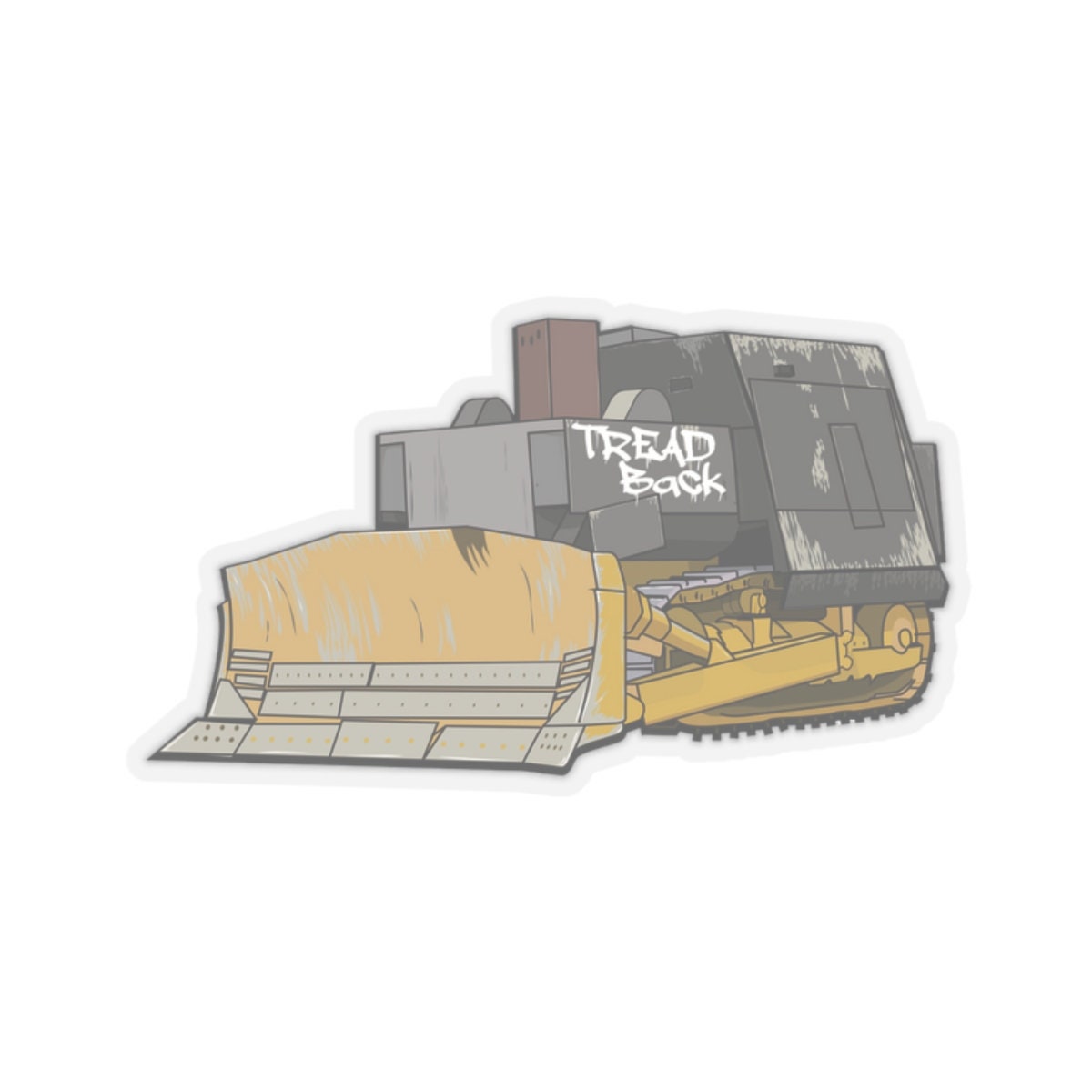 Killdozer Tread Back Sticker - Etsy