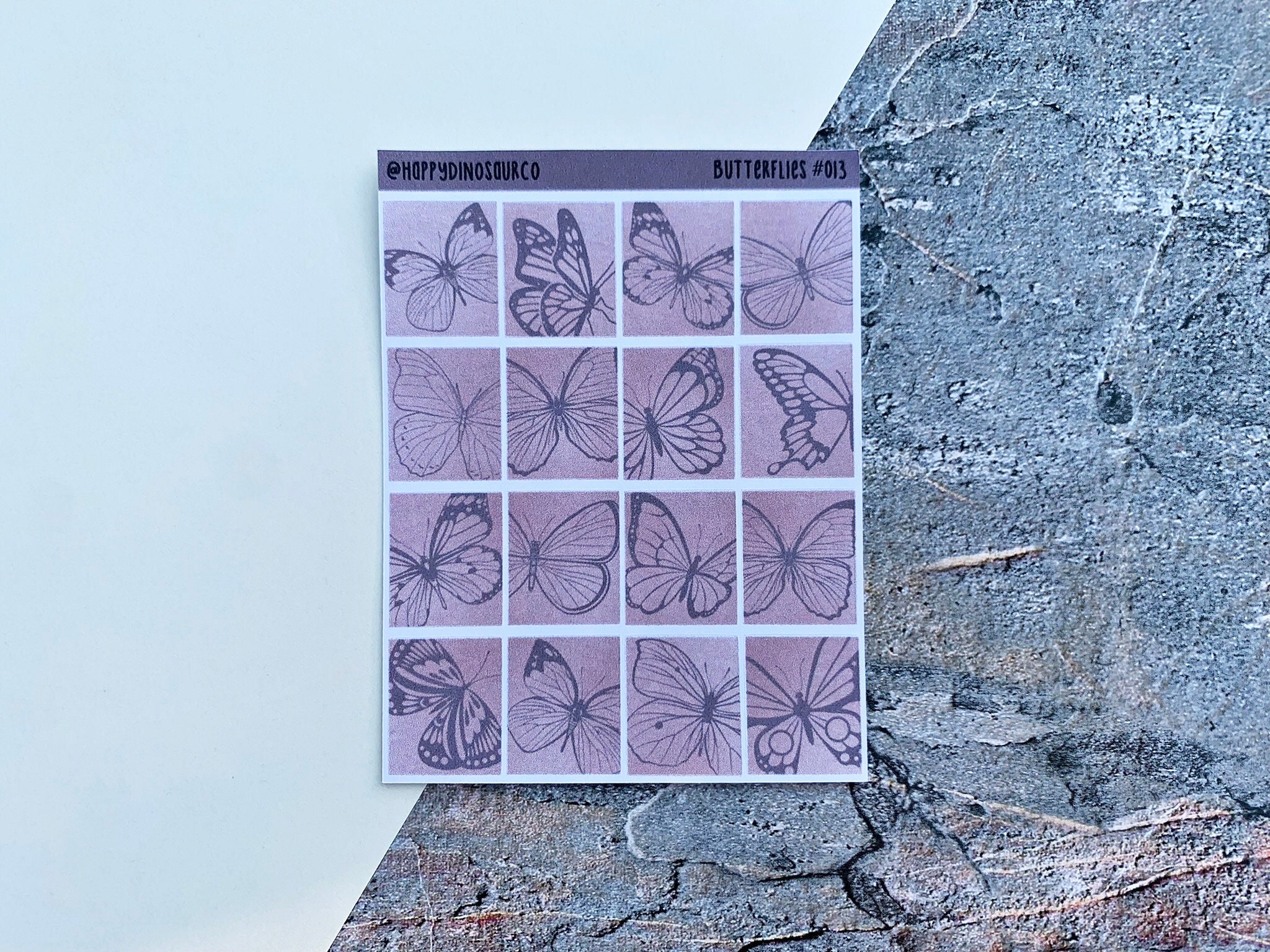 Butterflies Sticker Sheet Bullet Journal Stickers, Planner Stickers ...