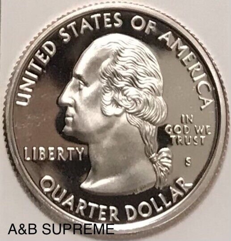 1999 S State Quarter Georgia Deep Cameo Clad Gem Proof - Etsy