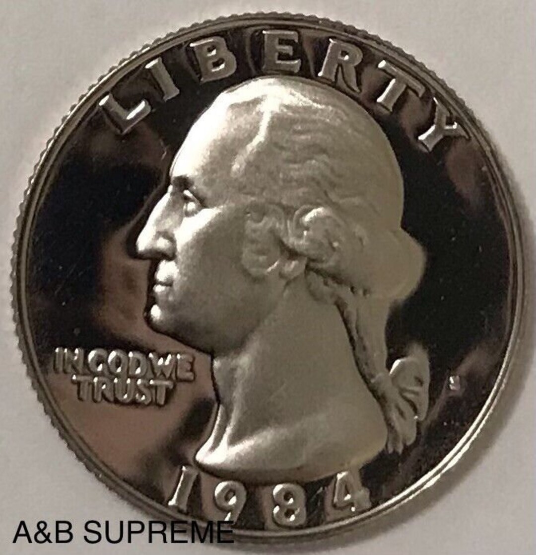 1984 S Washington Quarter Dollar Clad Gem Proof - Etsy