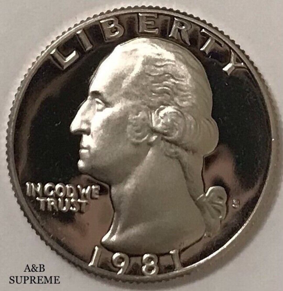 1981 S Washington Quarter Dollar Clad Gem Proof - Etsy