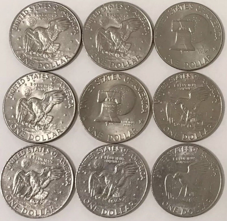 Eisenhower Dollars 9 Coins per Lot Grab Bag - Etsy