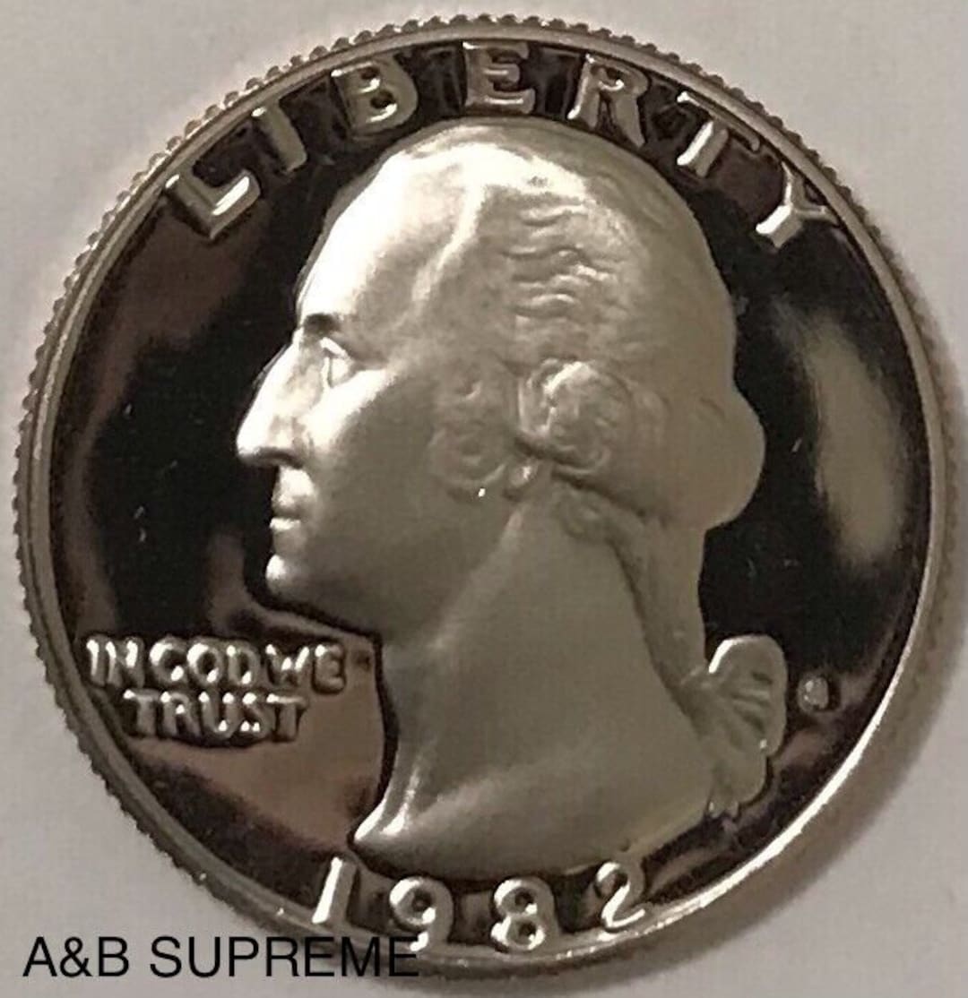 1982 S Washington Quarter Dollar Clad Gem Proof - Etsy