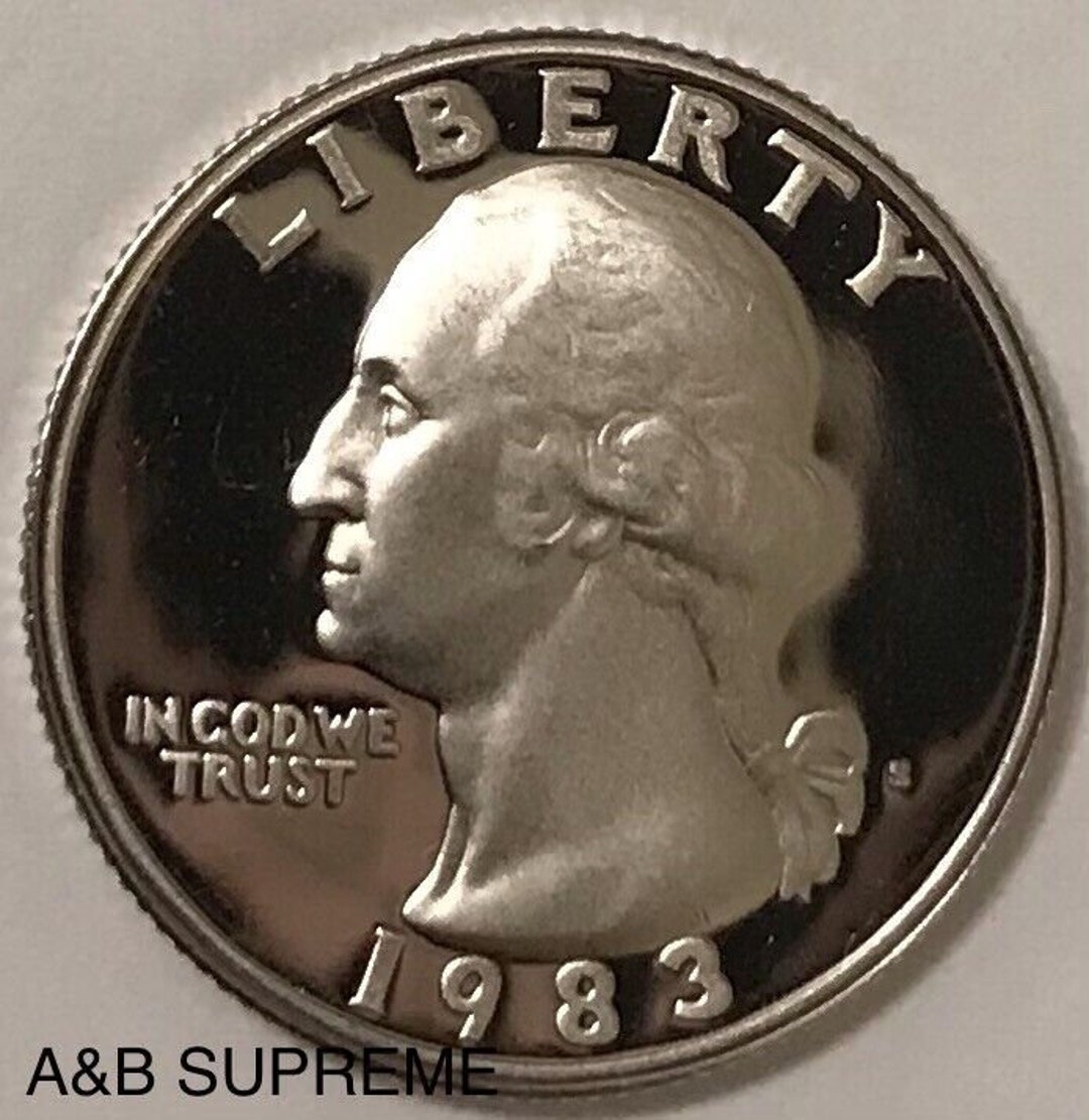 1983 S Washington Quarter Dollar Clad Gem Proof - Etsy