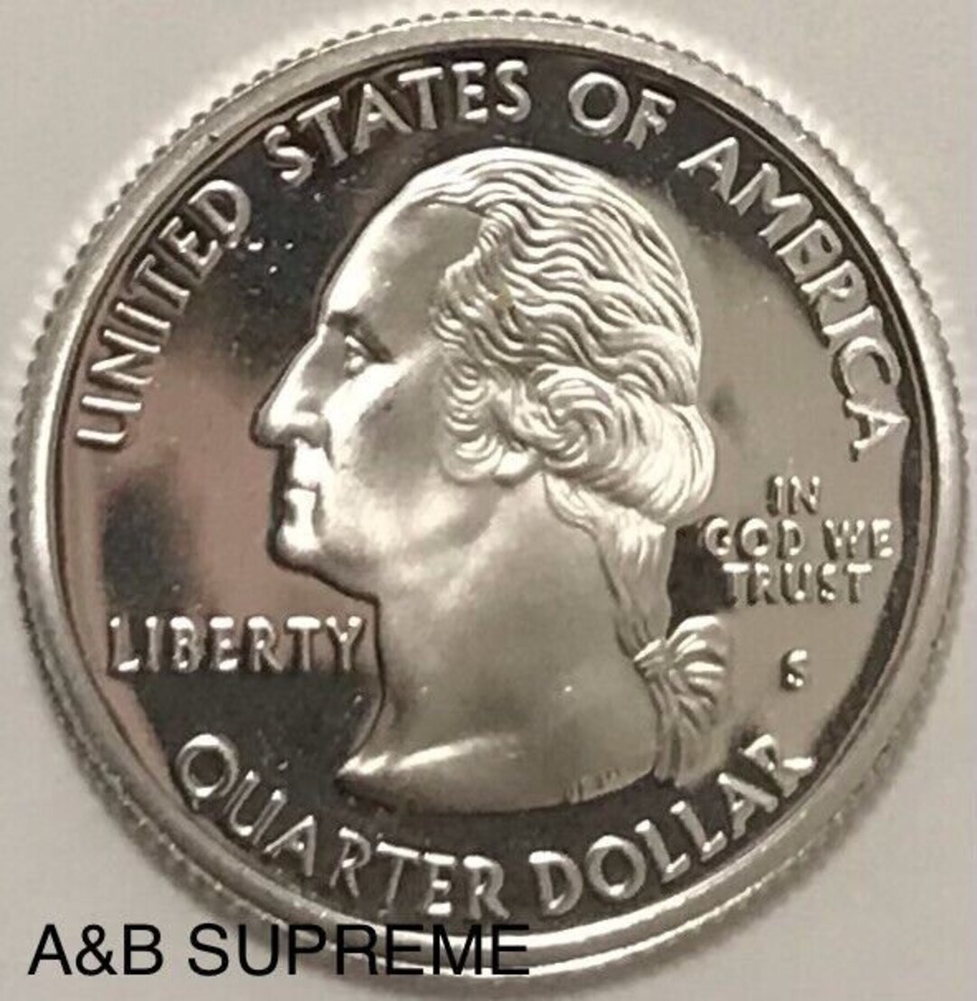 1) 1999-2008 S State Quarter Gem Cameo Proof 90% Silver - Etsy