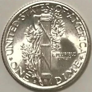 1) Mercury Dime From OBW Roll Estate Hoard Choice-gem Bu Uncirculated ...