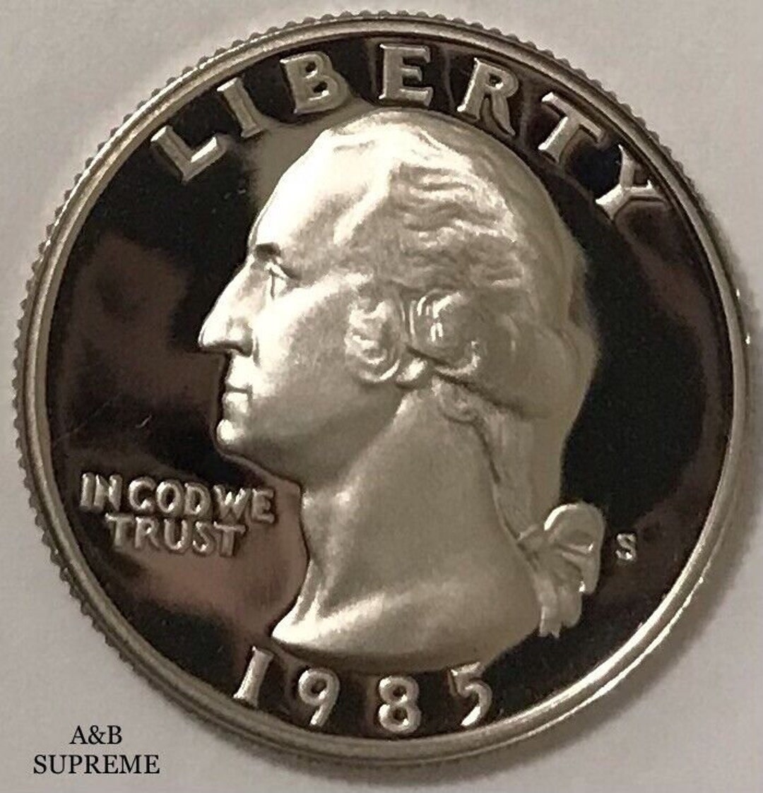 1985 S Washington Quarter Dollar Clad Gem Proof - Etsy