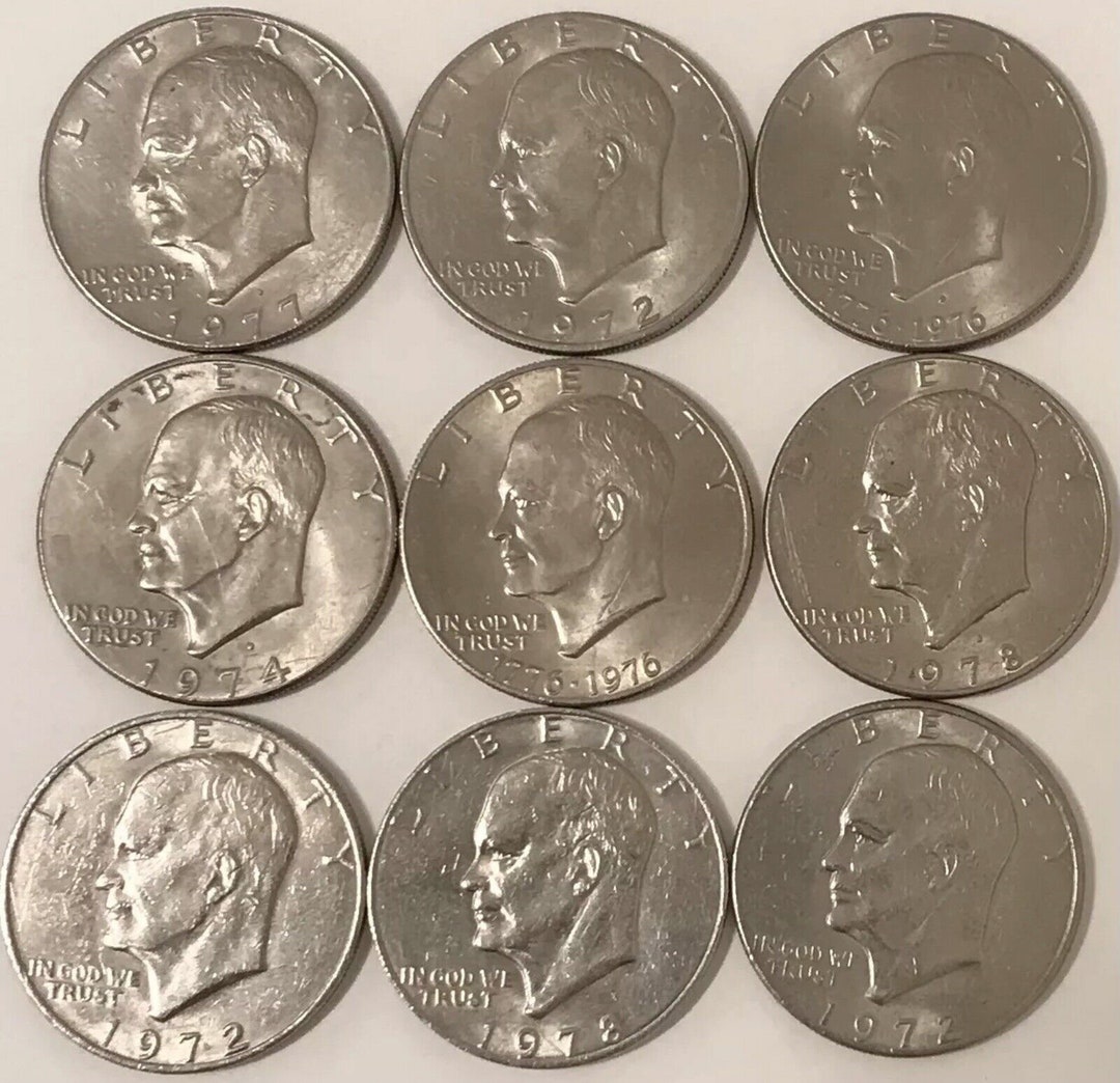 Eisenhower Dollars 9 Coins per Lot Grab Bag - Etsy
