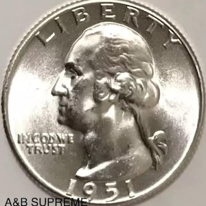 1) 1932-1964 Washington Quarter From OBW Roll Estate Hoard Choice-gem ...