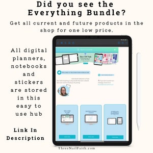 Undated Digital Planner Minimalist Planner Faith Planner - Etsy