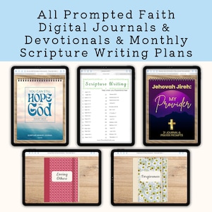 Christian Faith Digital Planner and Digital Stickers Bundle, Whole Shop ...