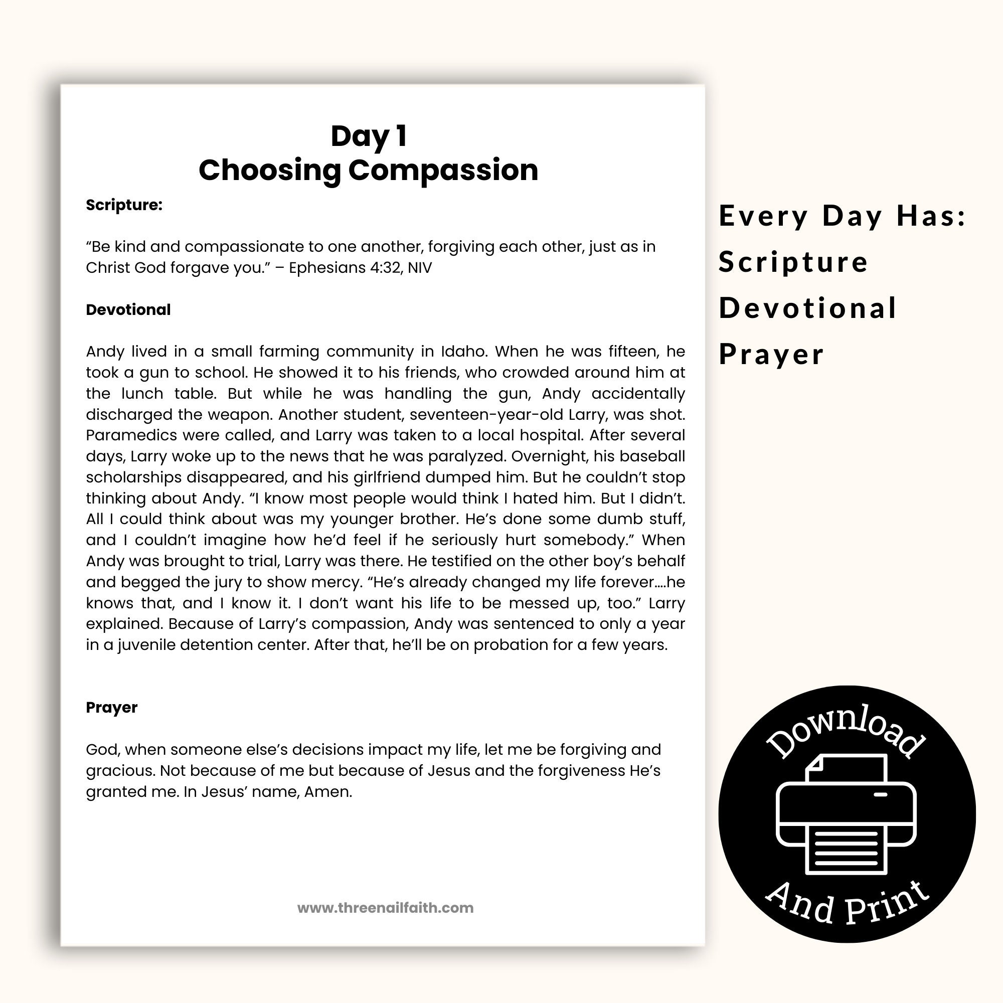 Forgiveness 30-day PRINTABLE Devotional Journal, Christian Faith ...