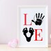 PRINTABLE Valentine LOVE Handprint Art Craft for Kids, Preschool ...
