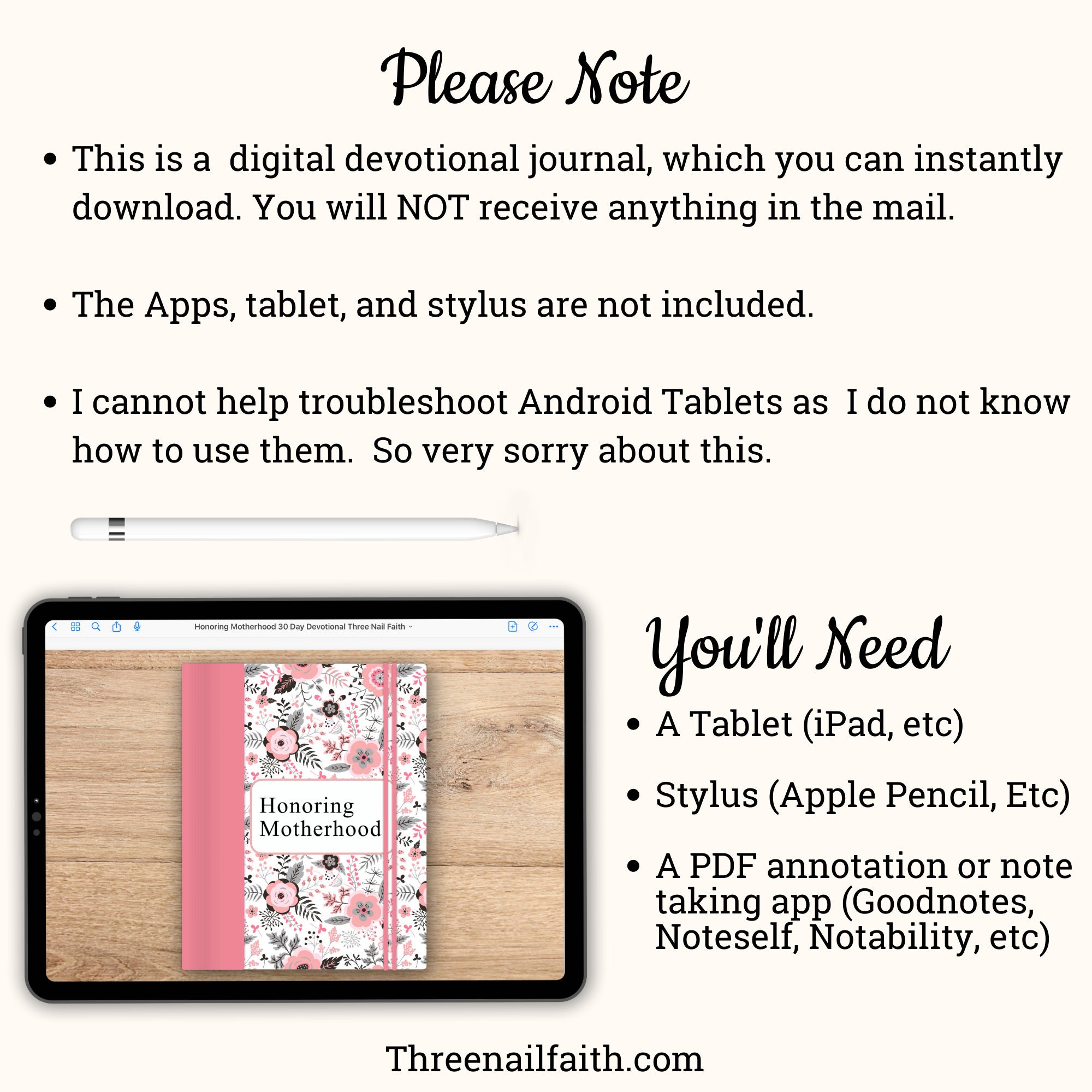 Honoring Motherhood 30 Day Daily Devotional Digital Journal, Christian ...