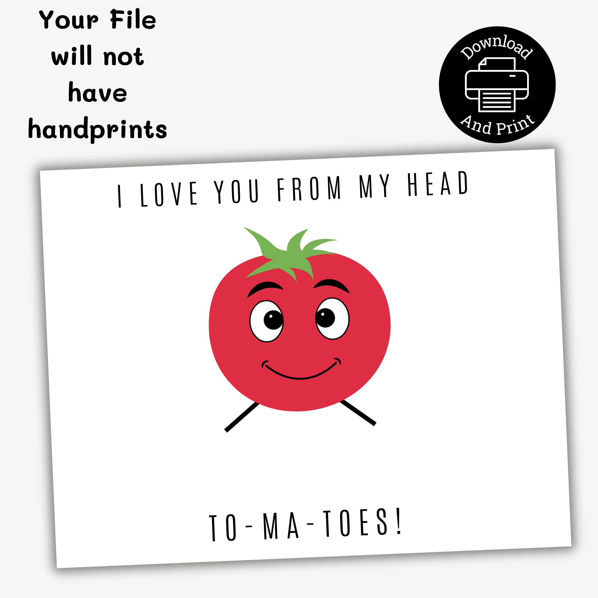 PRINTABLE Valentine to My Toes Handprint Art Craft for Kids, Preschool ...