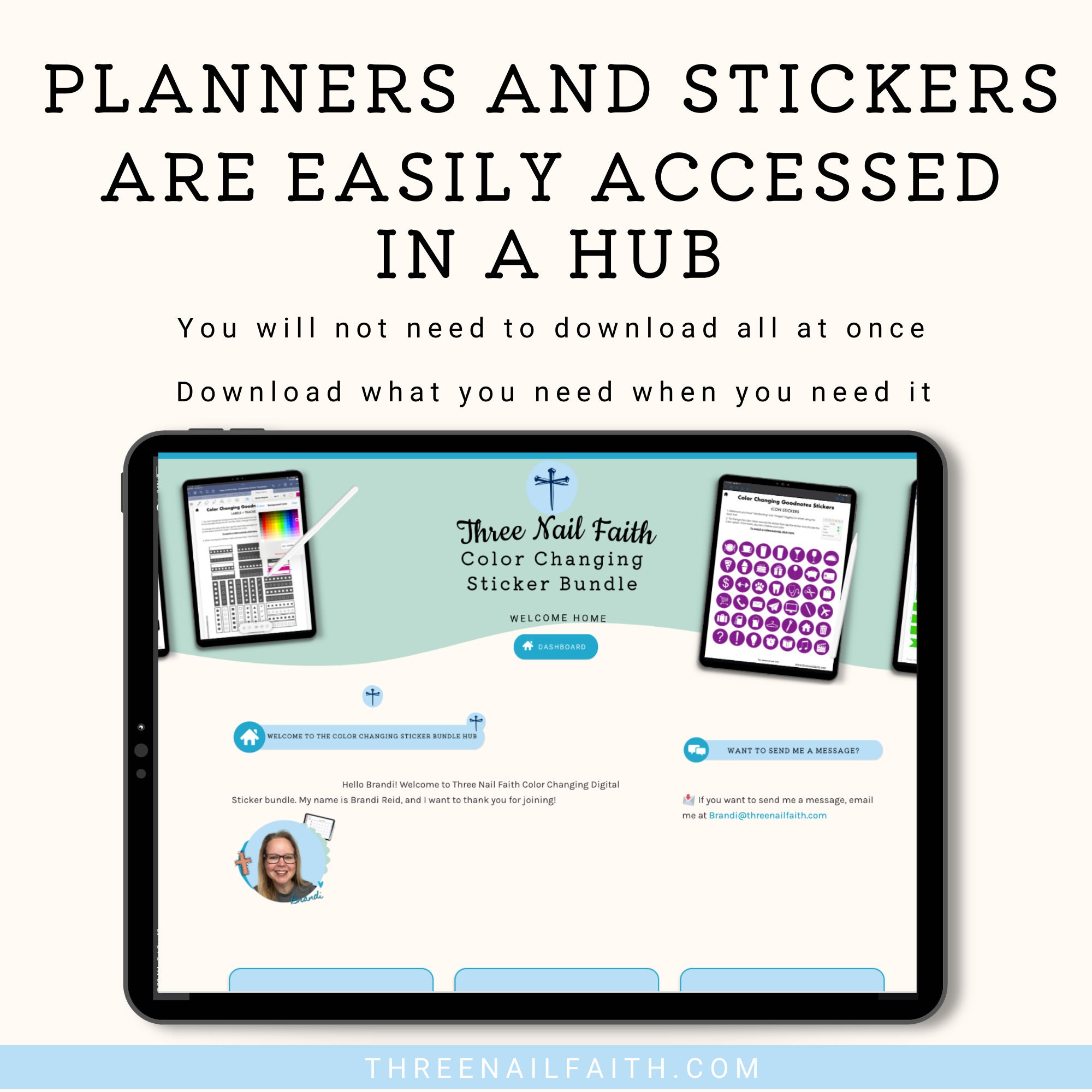 Color Changing Digital Stickers Bundle for Goodnotes, All Current Color ...