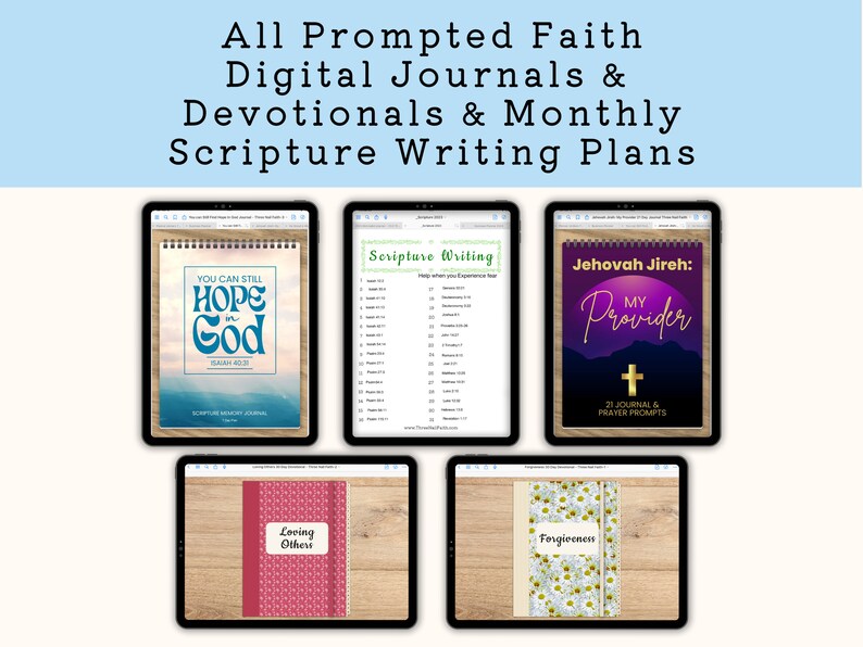 Christian Faith Digital Planner and Digital Stickers Faith - Etsy