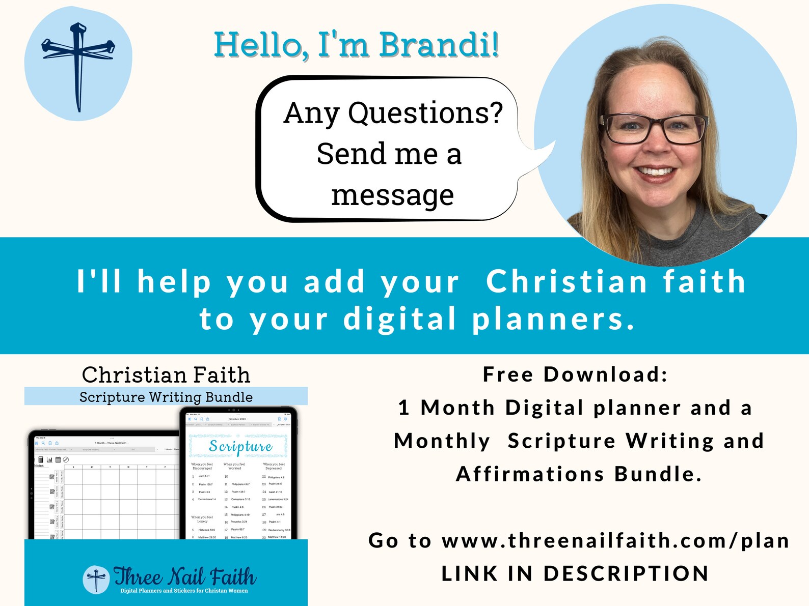 Christian Faith Digital Planner and Digital Stickers Faith - Etsy