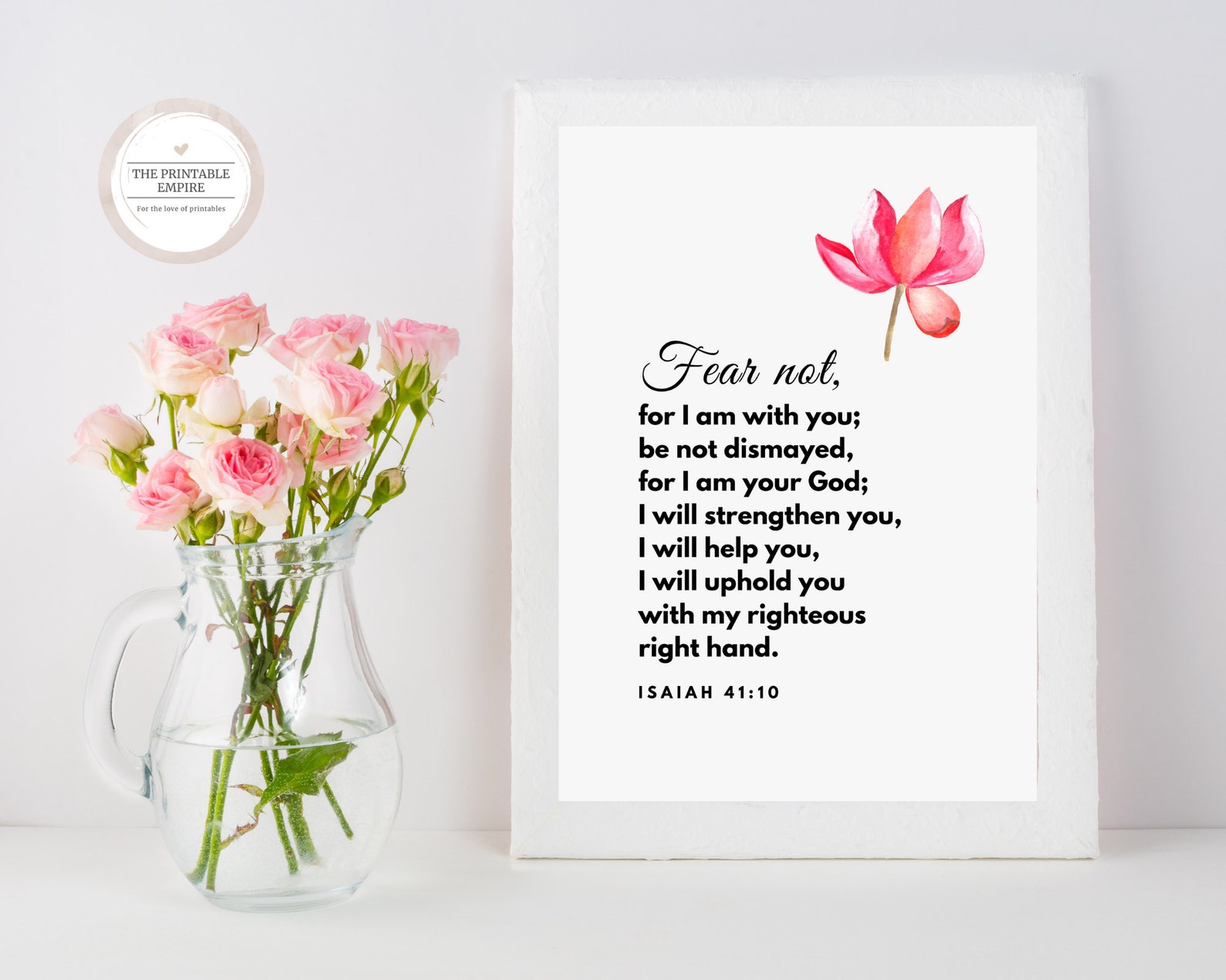 Isaiah 41:10 Bible Verse Wall Art Scripture Wall Art Bible | Etsy