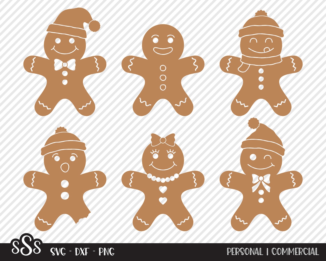 Gingerbread Man Bundle SVG, Cut File, Christmas Shirt Design, Religious ...