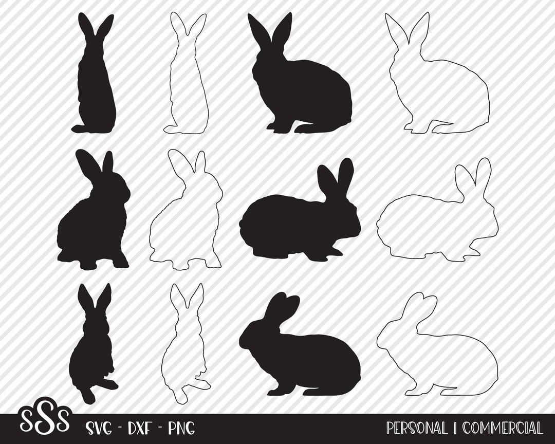 Bunny Rabbit Bundle SVG, Cut File, Woodland Shirt Design, Outdoors ...