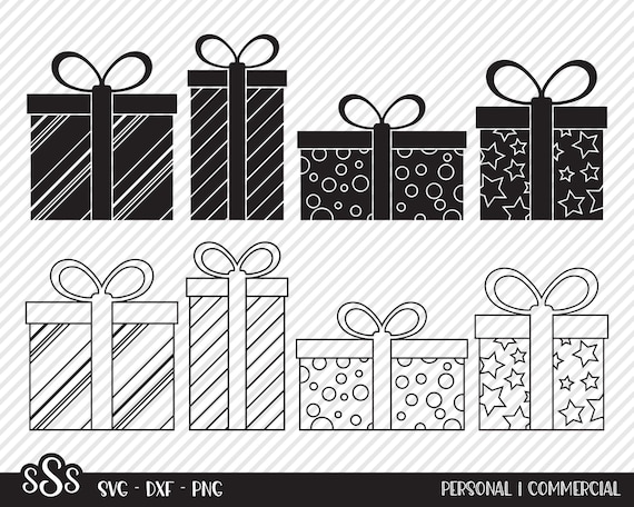 Christmas Present Bundle SVG Cut File Holiday Shirt Design - Etsy
