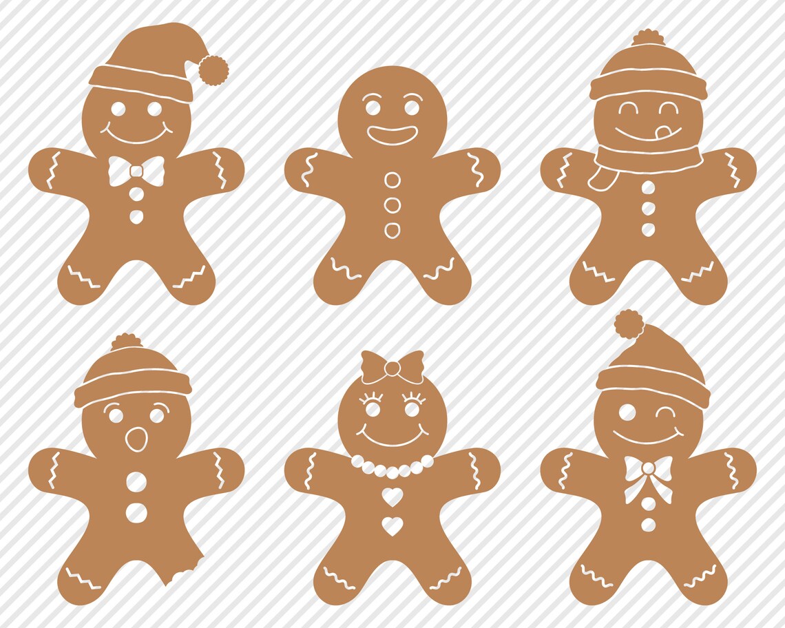 Gingerbread Bundle SVG Cut File Christmas Shirt Design - Etsy