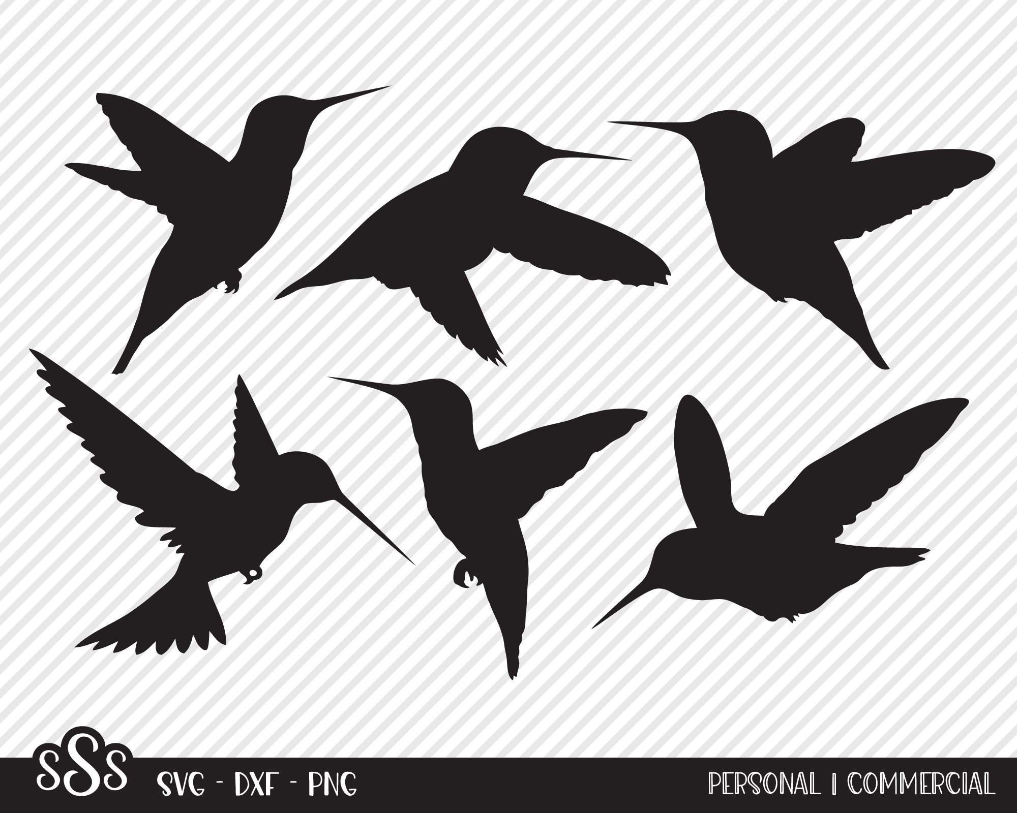 Hummingbird Bundle SVG, Cut File, Outdoor Shirt Design Assets, Spring ...