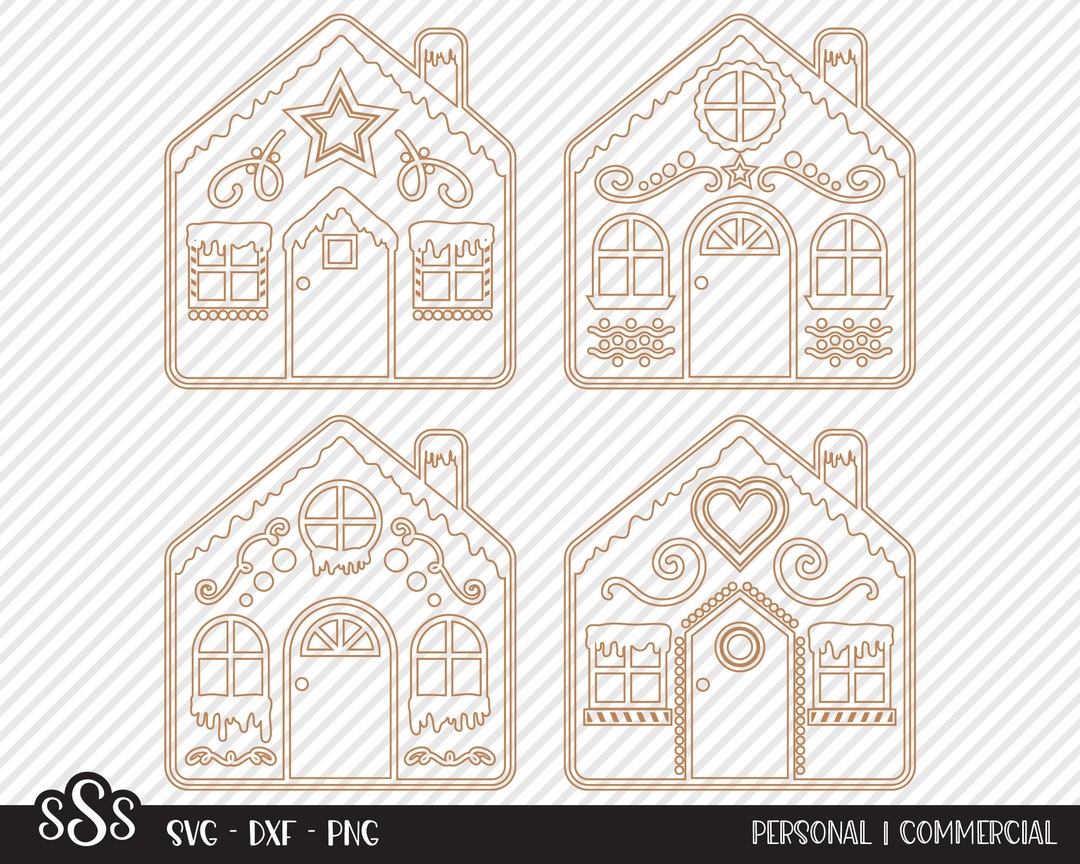 Gingerbread House Bundle SVG, Cut File, Christmas Shirt Design, Fun ...