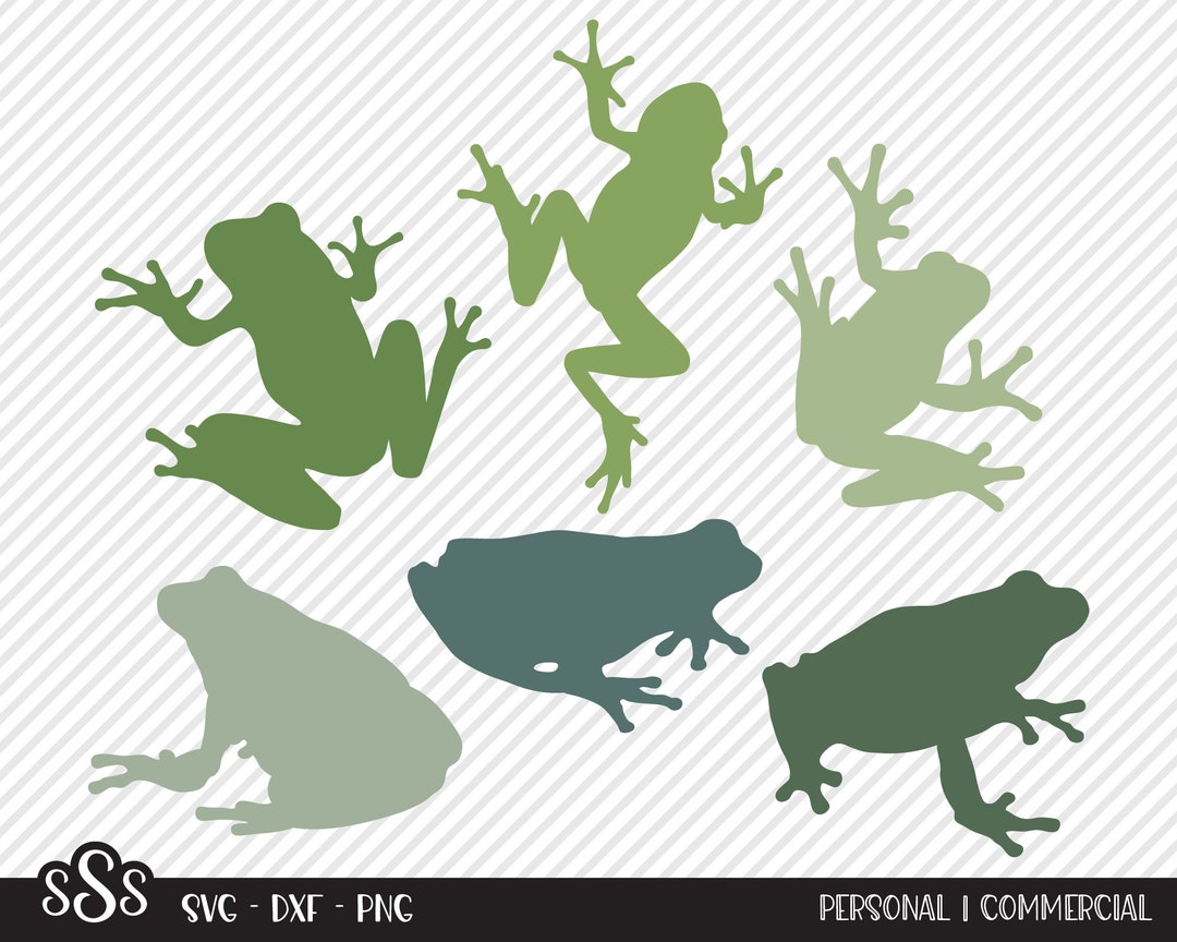 Frog Bundle SVG, Cut File, Amphibian Shirt Design, Forest Frogs ...