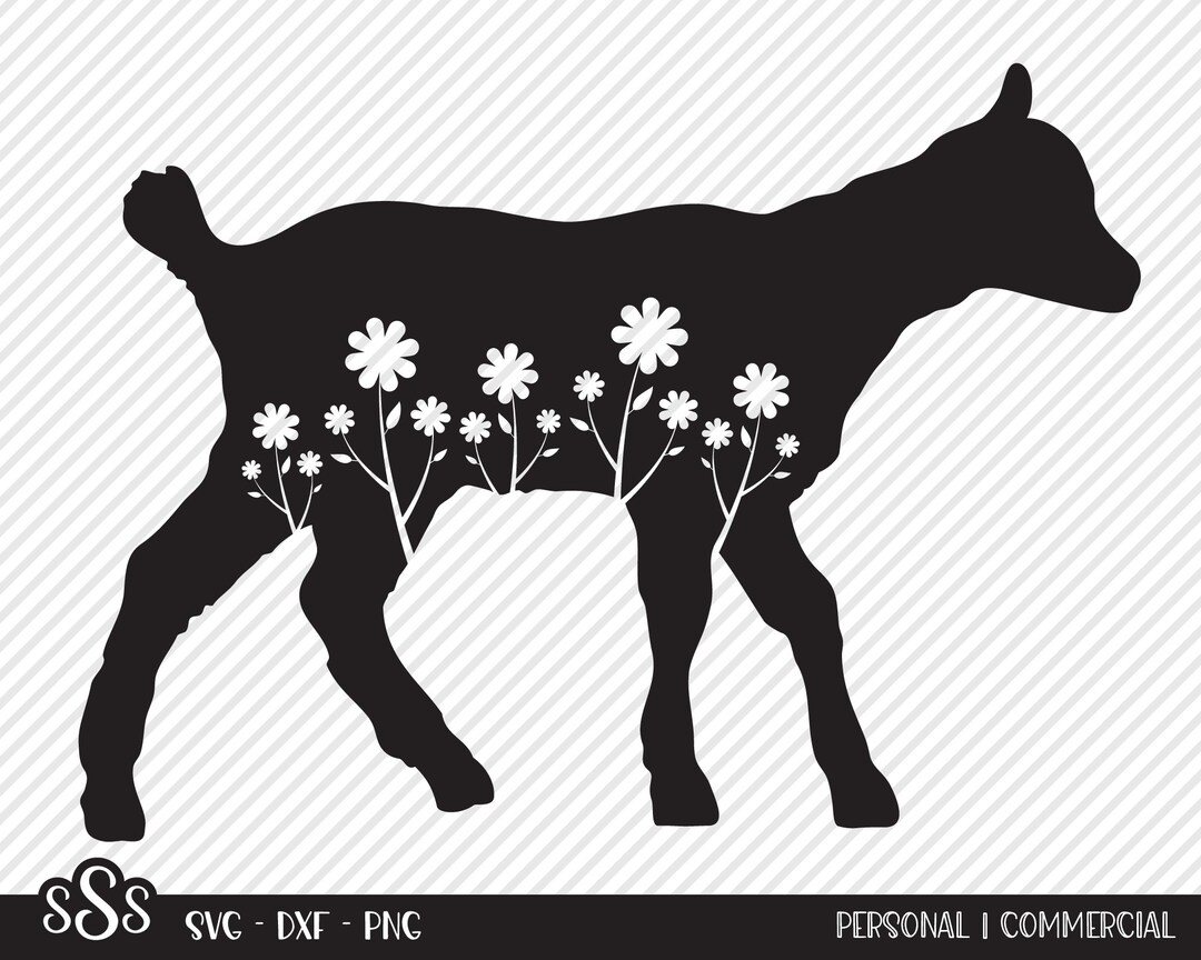 Billy Goat Flowers SVG, Cut File, Country Shirt Design, Wildflower ...