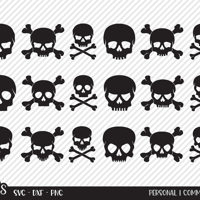 Skull Face Svg - Etsy