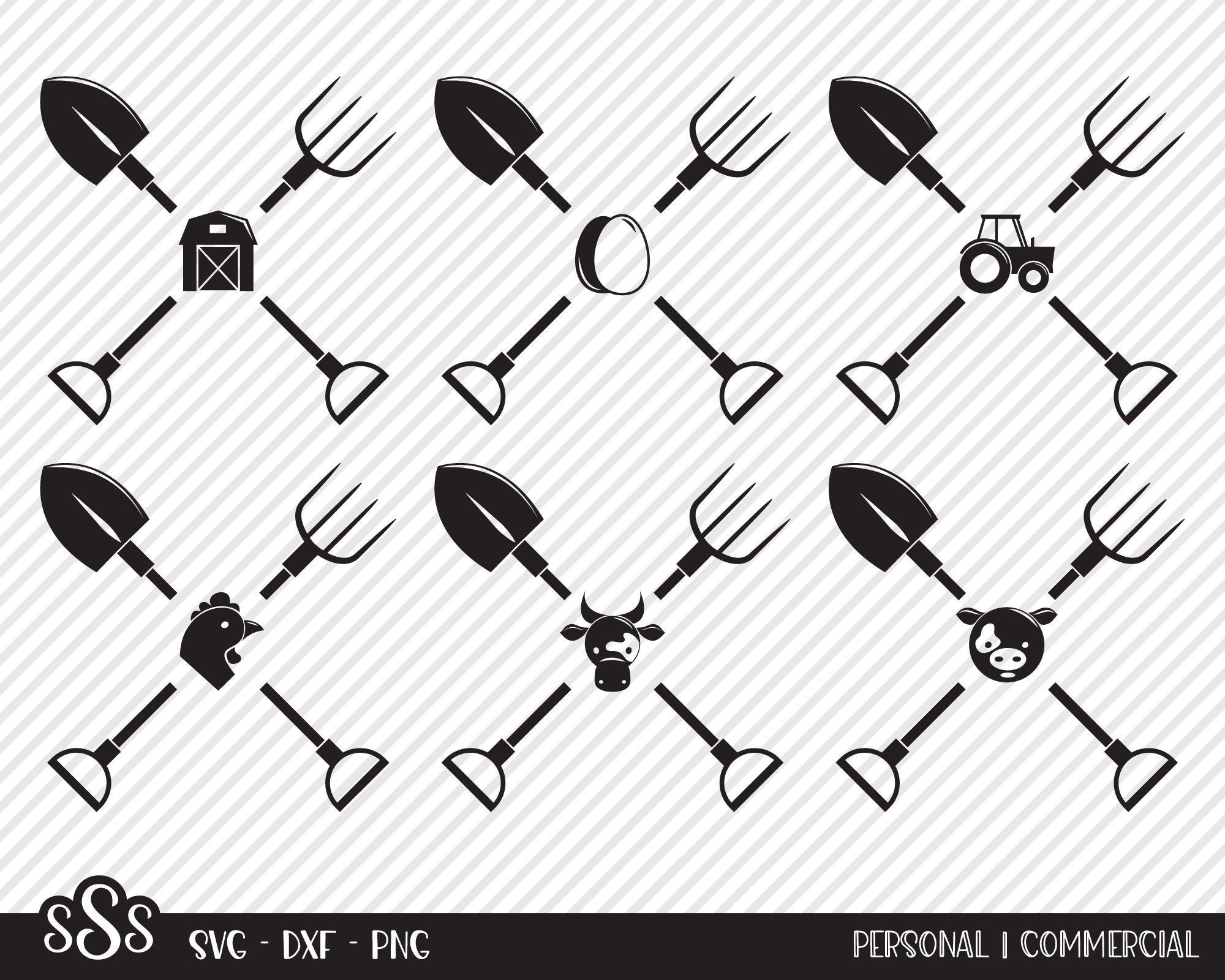 Farm Tools SVG, Cut File, Barn, Farmhouse, Farm Life, Country Shirt ...