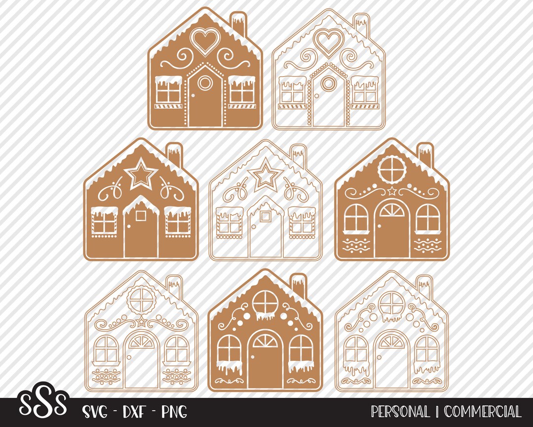 Gingerbread House Bundle SVG, Cut File, Christmas Shirt Design, Fun ...