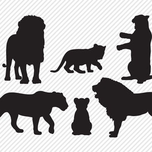 Safari Animal Bundle SVG, Cut File, Zoo Shirt Design Assets, African ...