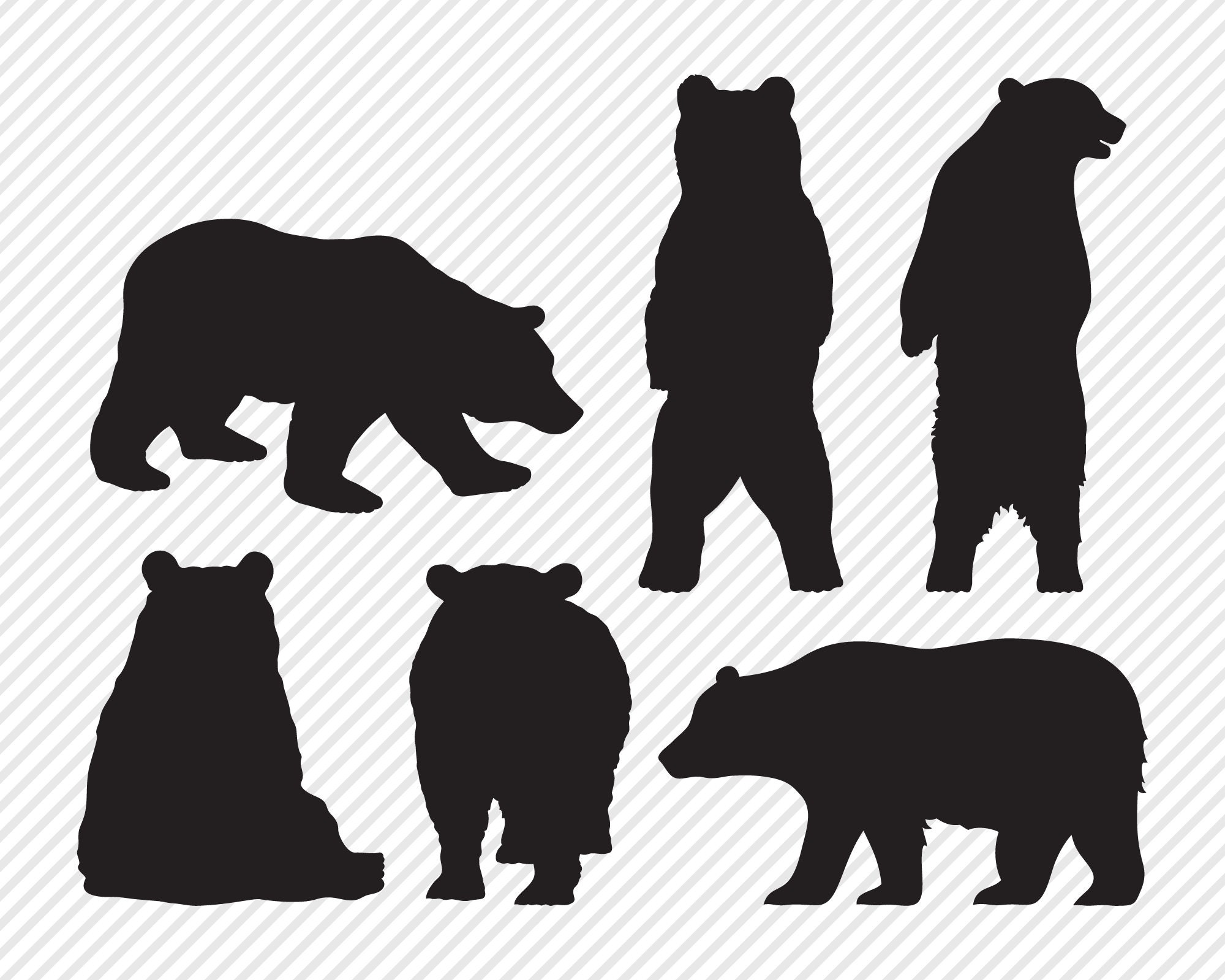 Woodland Animal Bundle SVG, Cut File, Outdoor Shirt Design Assets ...