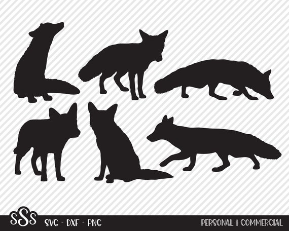 Fox Bundle SVG Cut File Wildlife Shirt Design Assets Wild | Etsy