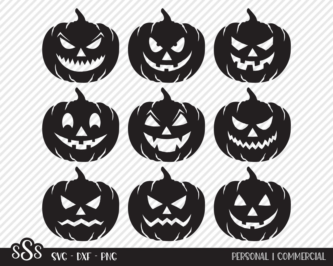 Pumpkin Patch Bundle SVG, Cut File, Halloween Shirt Design, Scary Jack ...