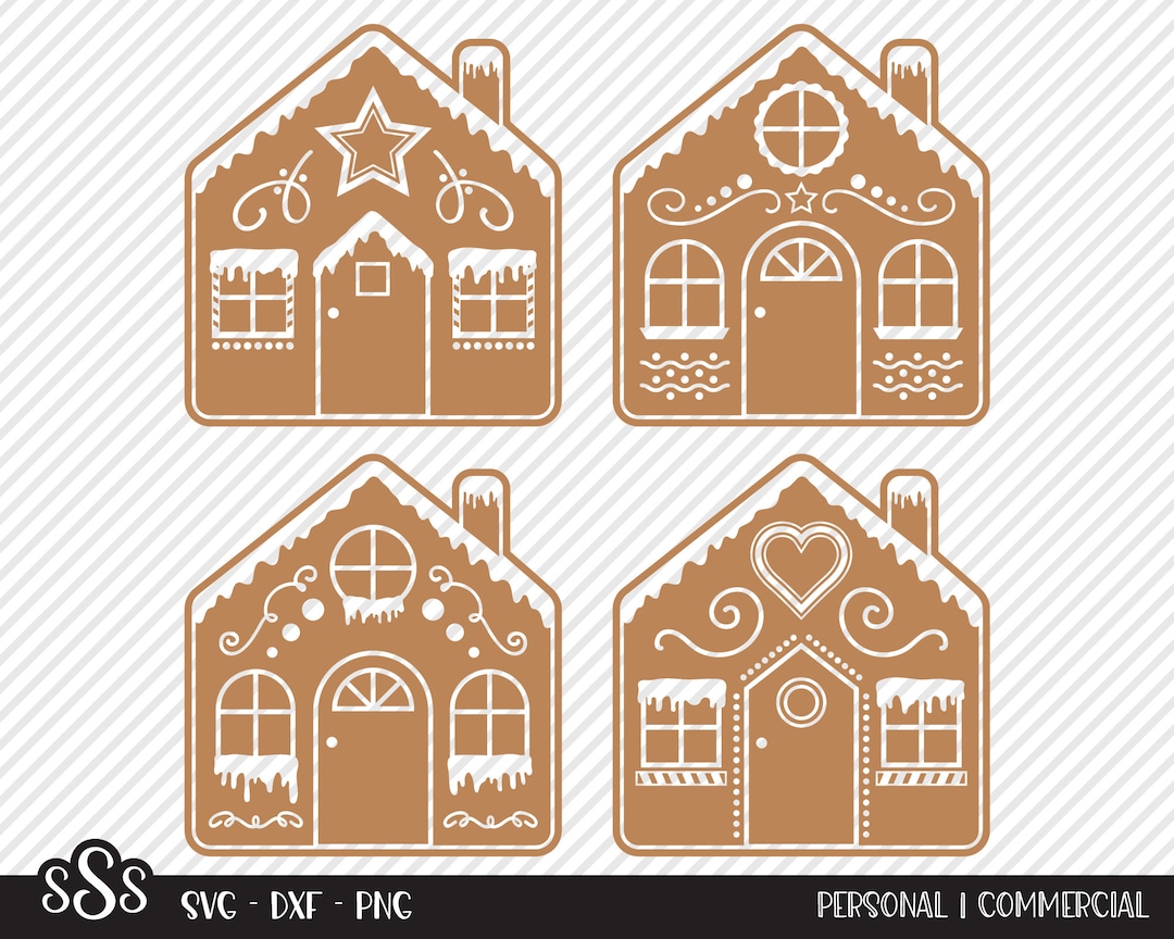 Gingerbread House Bundle SVG, Cut File, Christmas Shirt Design, Fun ...