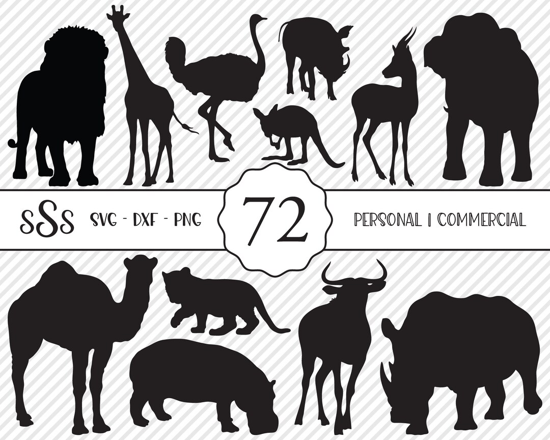 Zoo Safari Bundle SVG, Cut File, Animal Shirt Design Assets, African ...