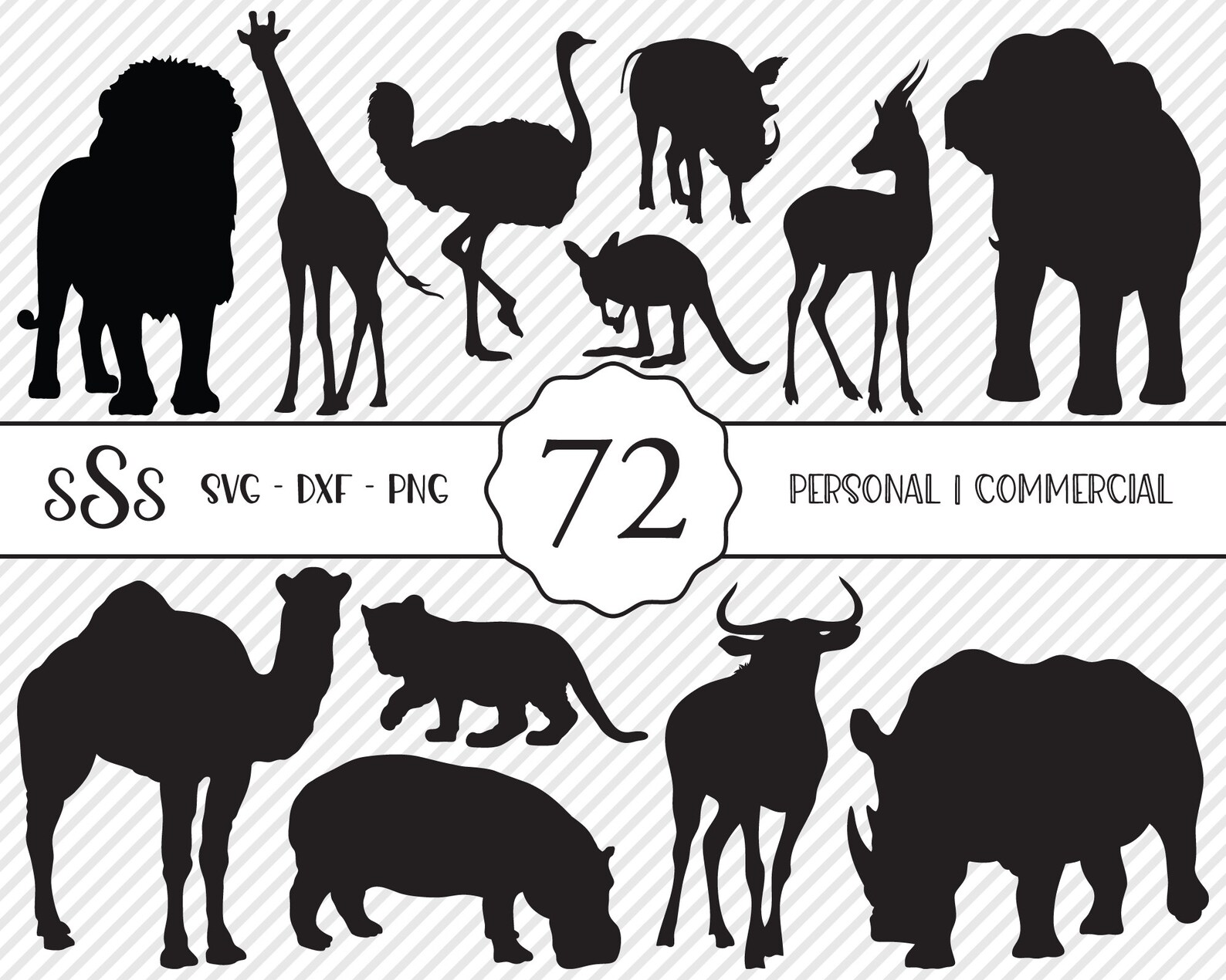 Zoo Safari Bundle SVG, Cut File, Animal Shirt Design Assets, African ...