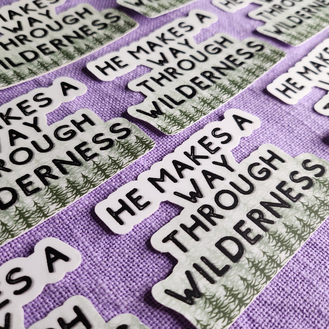 Isaiah 43 19 Sticker, Through Wilderness Bible Verse Sticker, A New ...