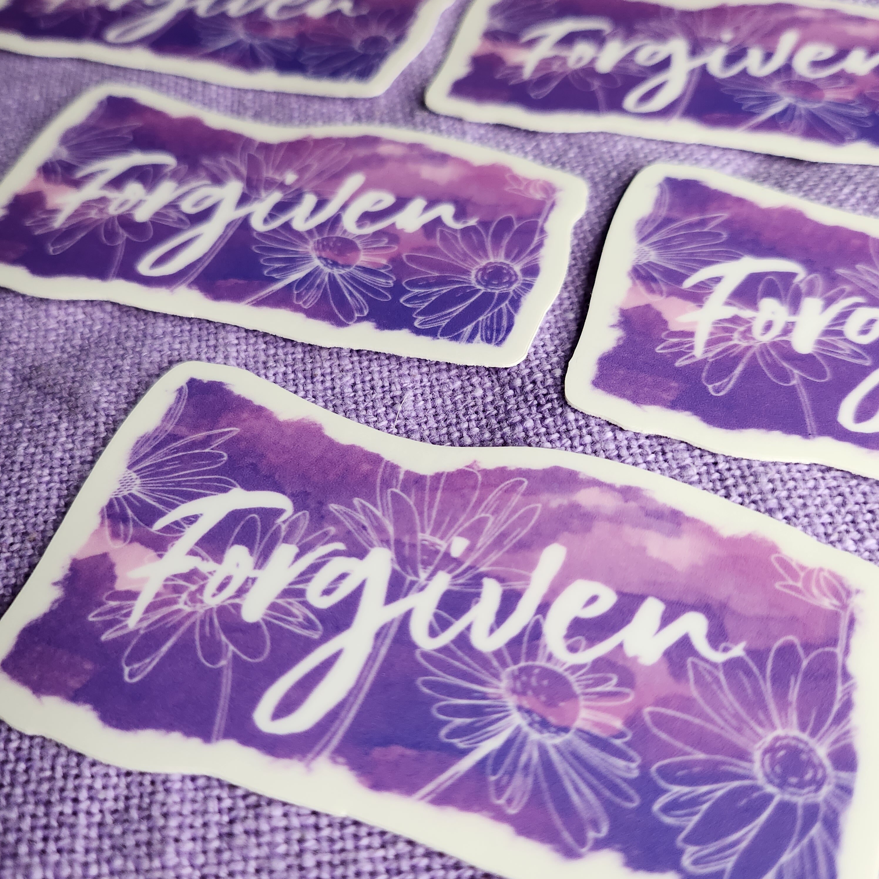 Forgiven Scripture Sticker Forgiveness Bible Verse Sticker - Etsy