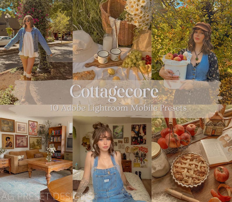 10 Lightroom Mobile Presets, Cottagecore, Aesthetic, Feed, Instagram ...