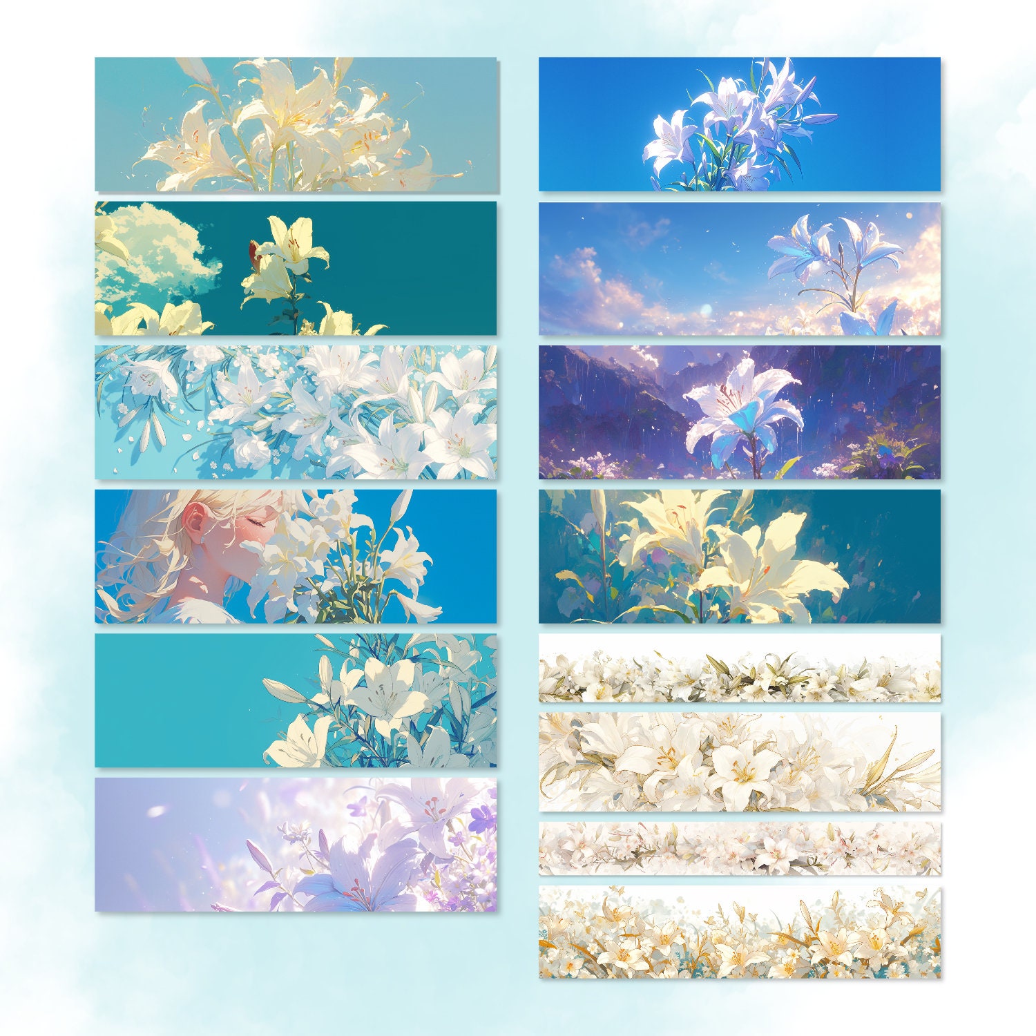 Notion Custom Package With Summer Lily Flower Theme, Notion Templete ...