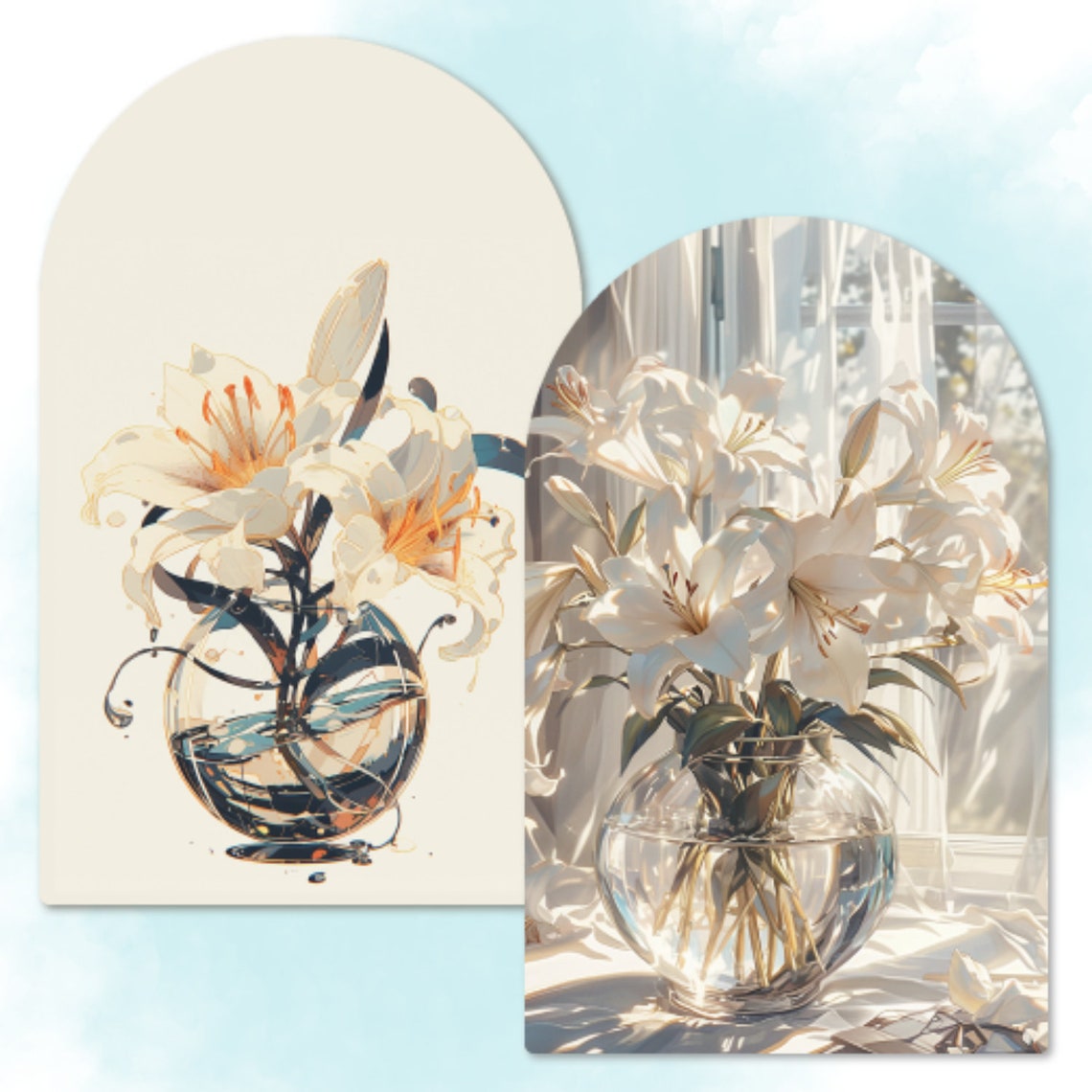 Notion Custom Package With Summer Lily Flower Theme, Notion Templete ...