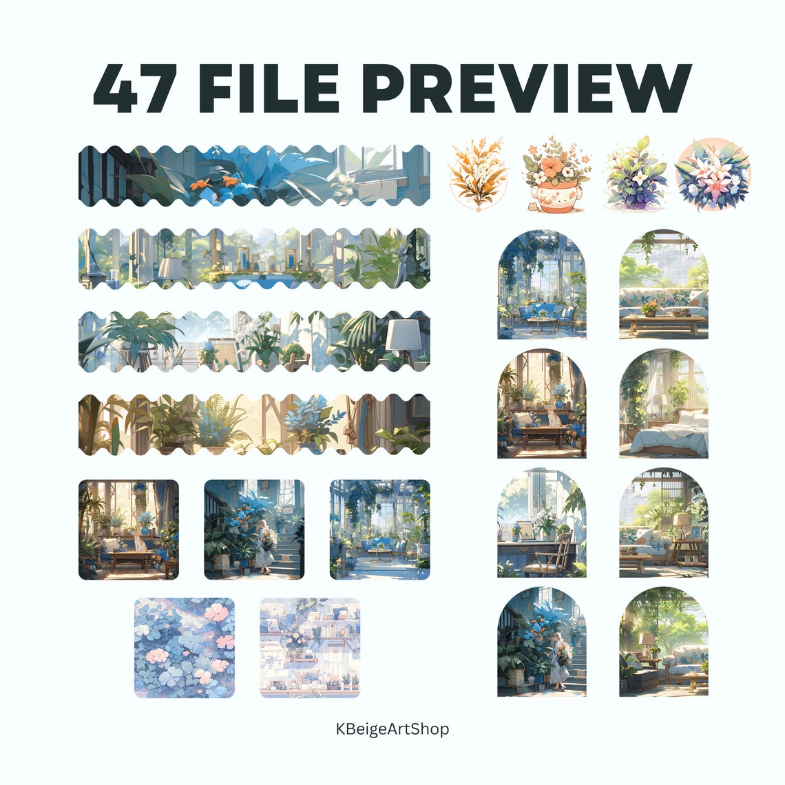 Notion Customization Bundle, Natural Blue, Includes Notion Covers ...