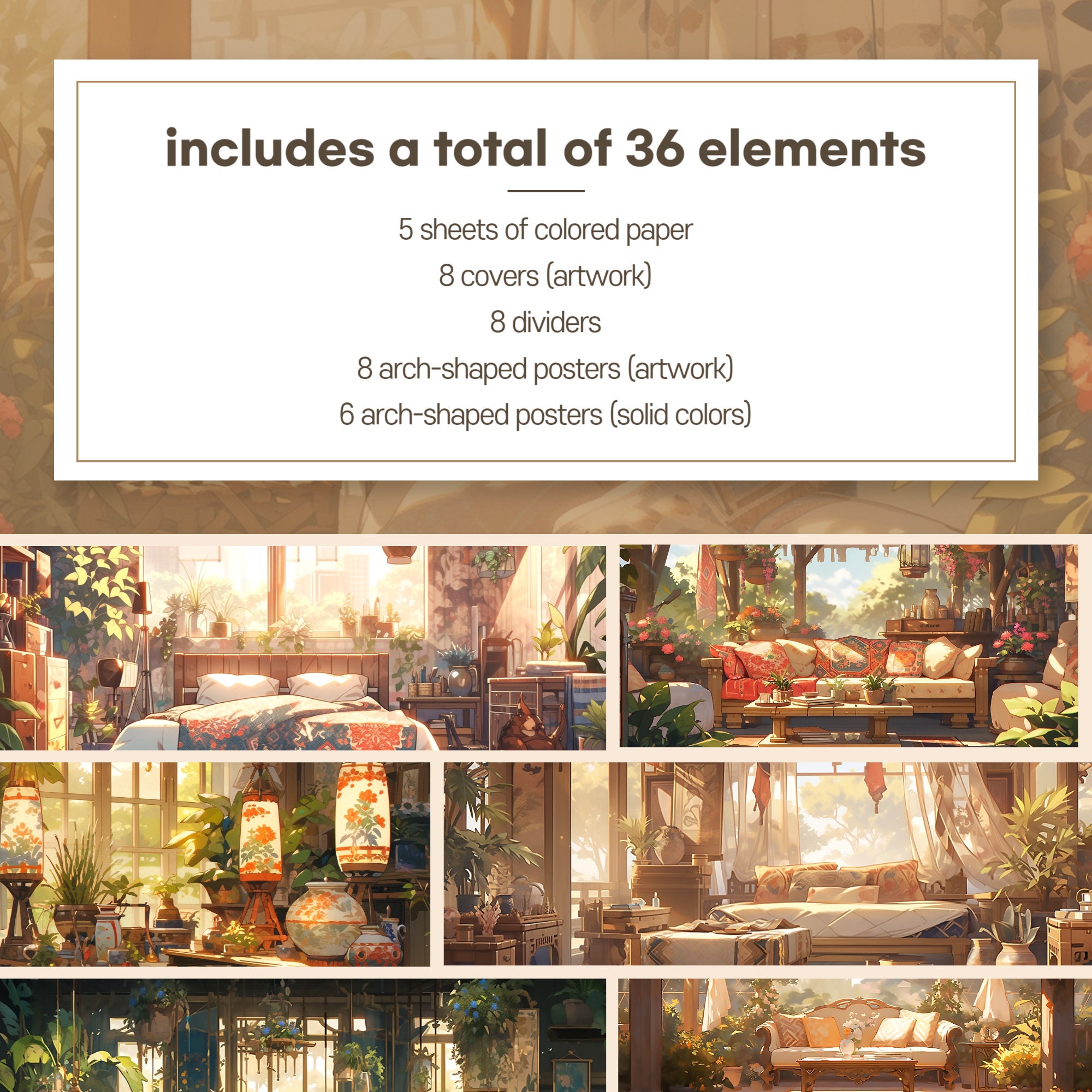 Notion Custom Bundle, Boho Beige, Includes Notion Covers, Dividers ...