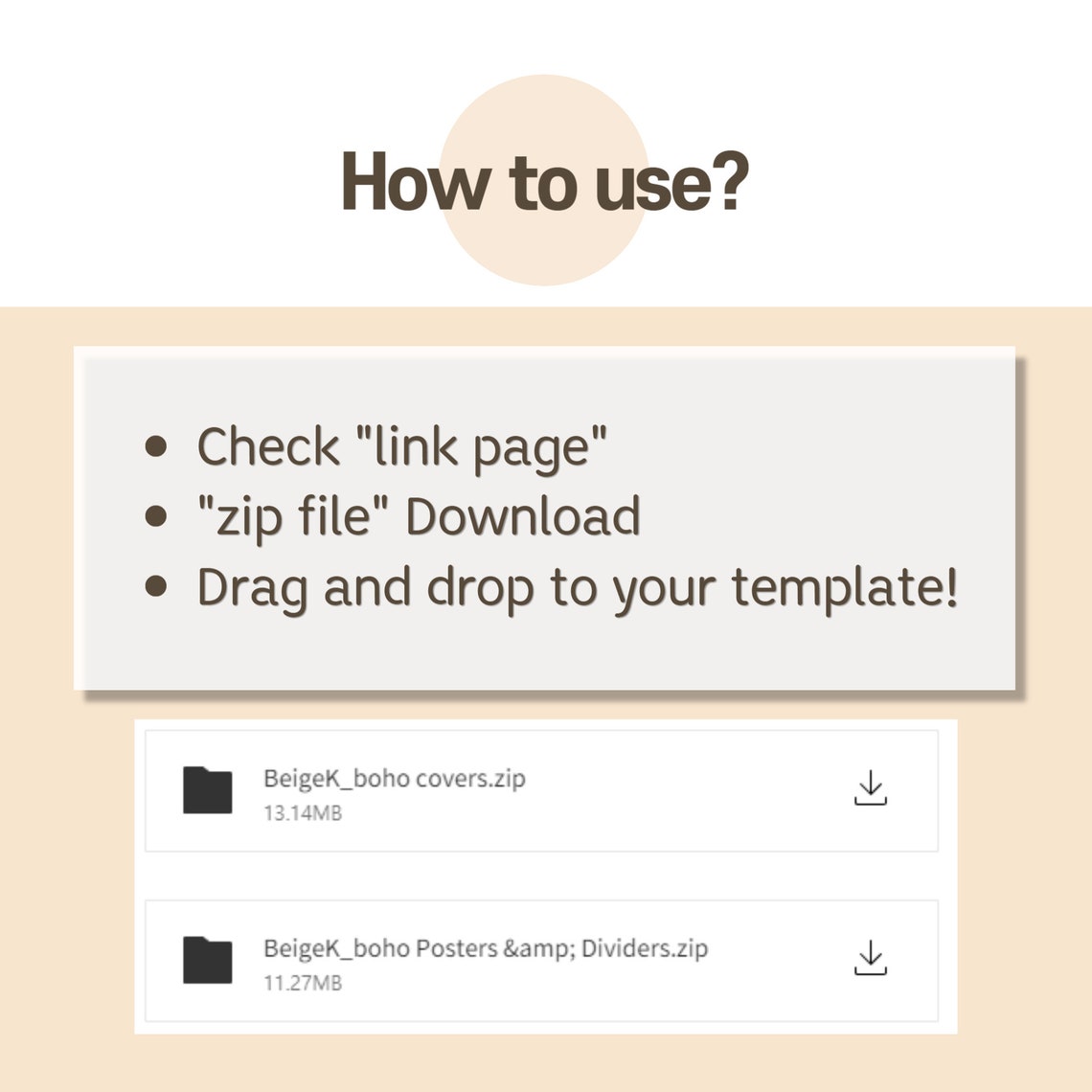 Notion Custom Bundle, Boho Beige, Includes Notion Covers, Dividers ...