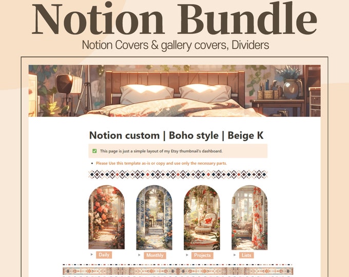 Notion Custom Package With Summer Lily Flower Theme, Notion Templete ...